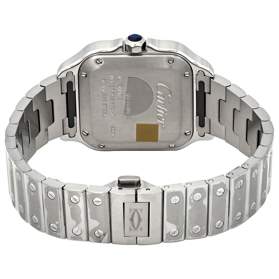 Cartier Santos De Cartier Medium Model Automatic Green Dial Men's Watch ...