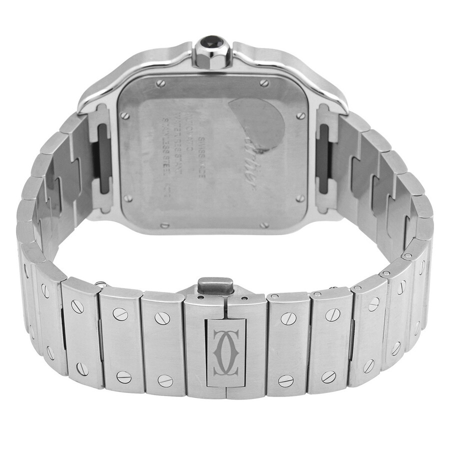 Cartier Santos Large Model Automatic Grey Dial Men's Watch WSSA0037 ...