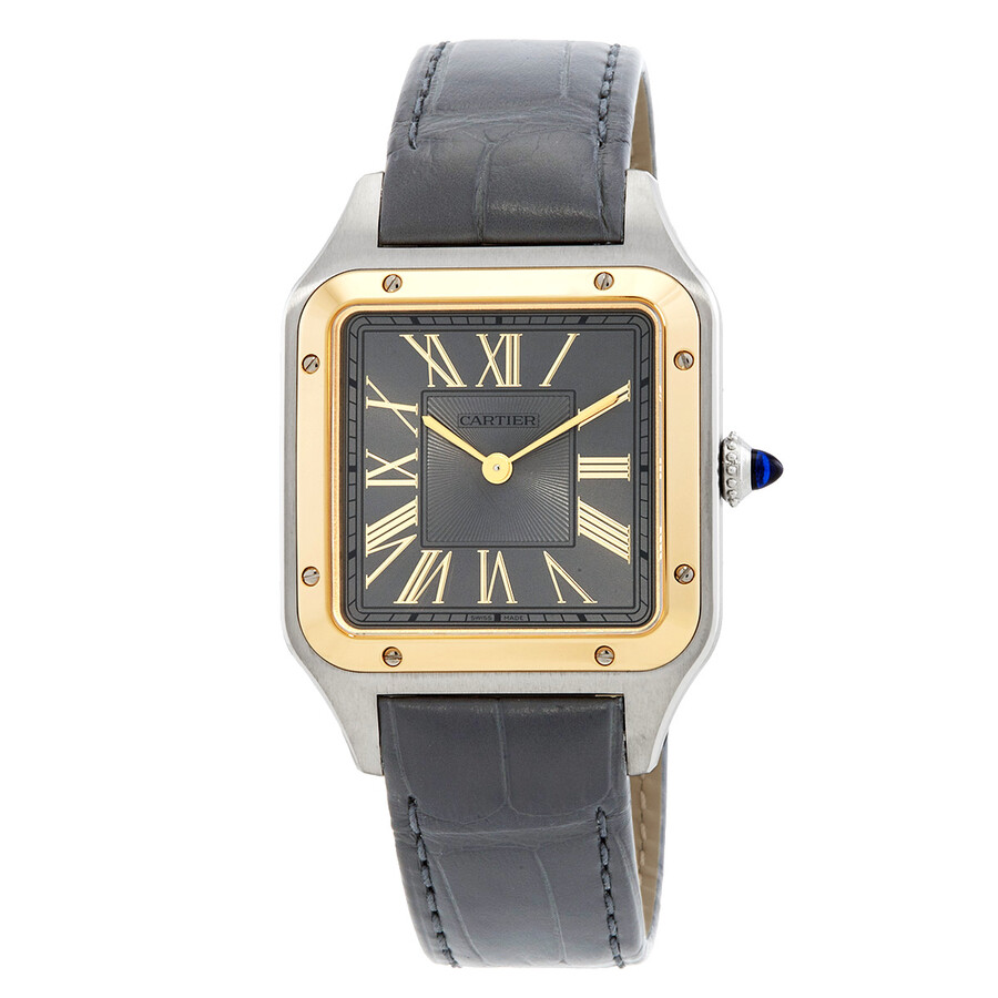 Cartier Santos-Dumont Quartz Gray Dial Unisex Watch W2SA0028 - Watches ...