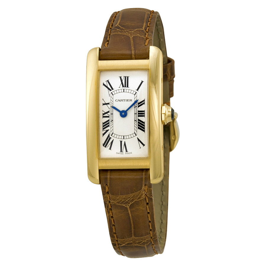 Cartier Tank Americaine 18kt Yellow Gold Ladies Watch W2601556 ...