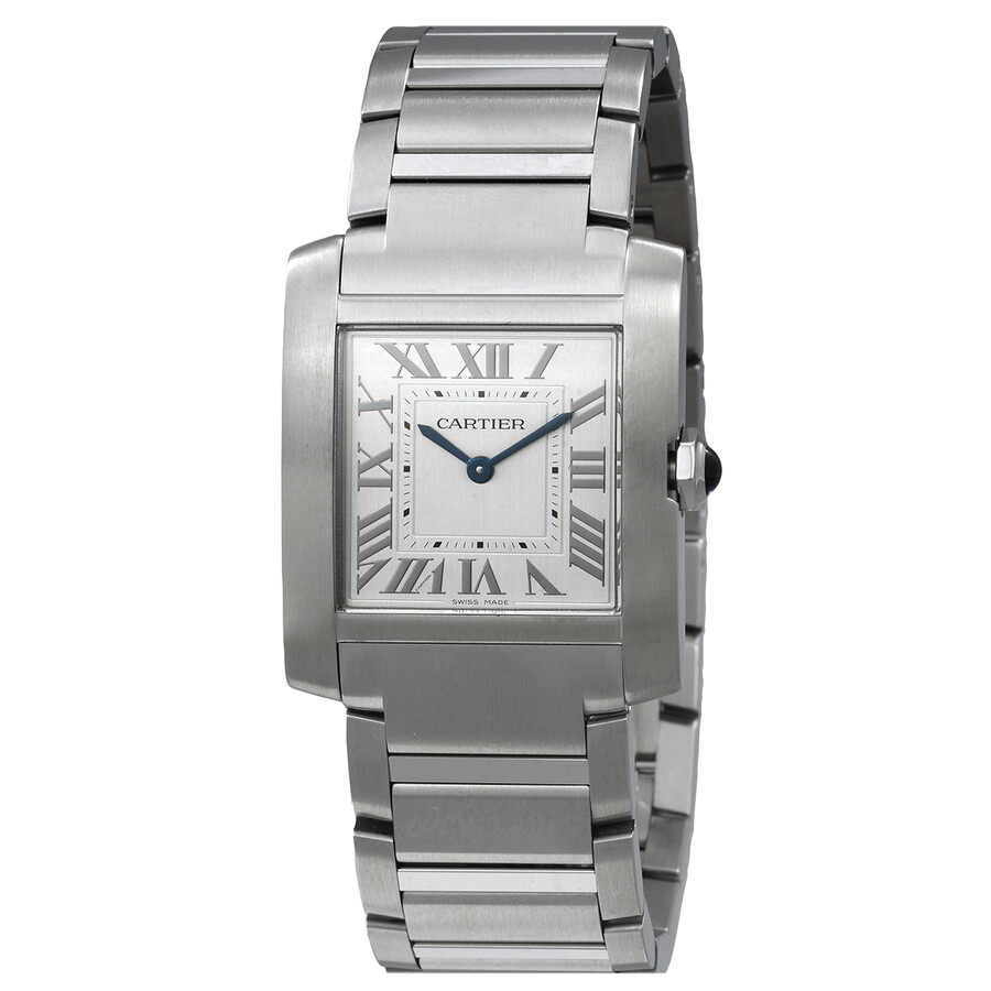 Cartier Tank Française Automatic Silver Dial Ladies Watch WSTA0074 ...