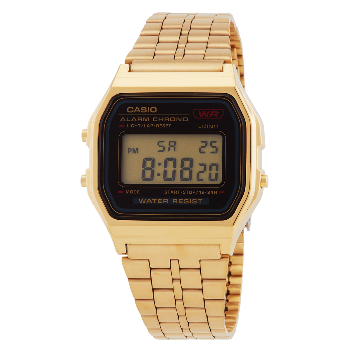 Casio Alarm Quartz Digital Ladies Watch A159WGEA-1 4971850906469 ...