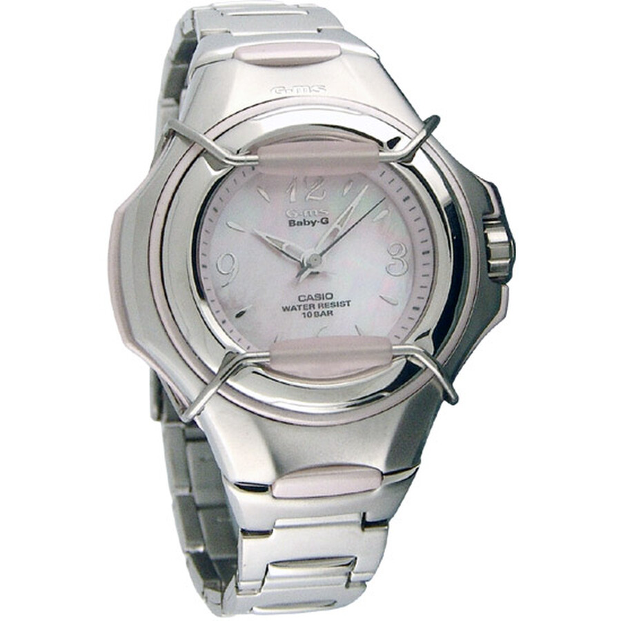 Casio Baby-G G-MS Pink Mother of Pearl Ladies Watch MSG600MP-4B ...
