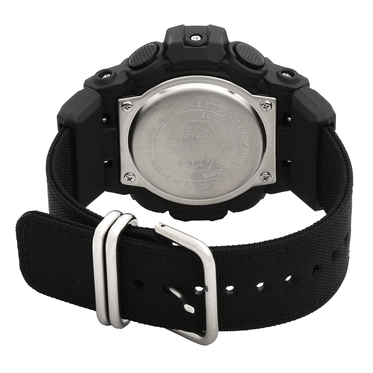 Casio G-Shock Alarm Quartz Analog-Digital Black Dial Men's Watch GA ...
