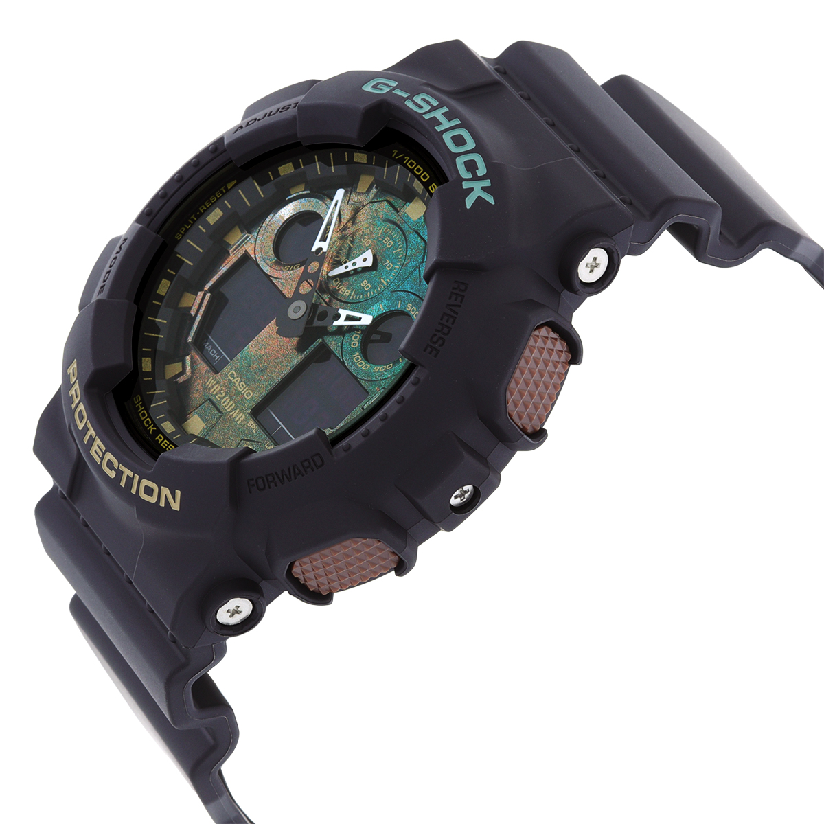 Casio G-Shock Alarm World Time Quartz Analog-Digital Black Dial Men's ...