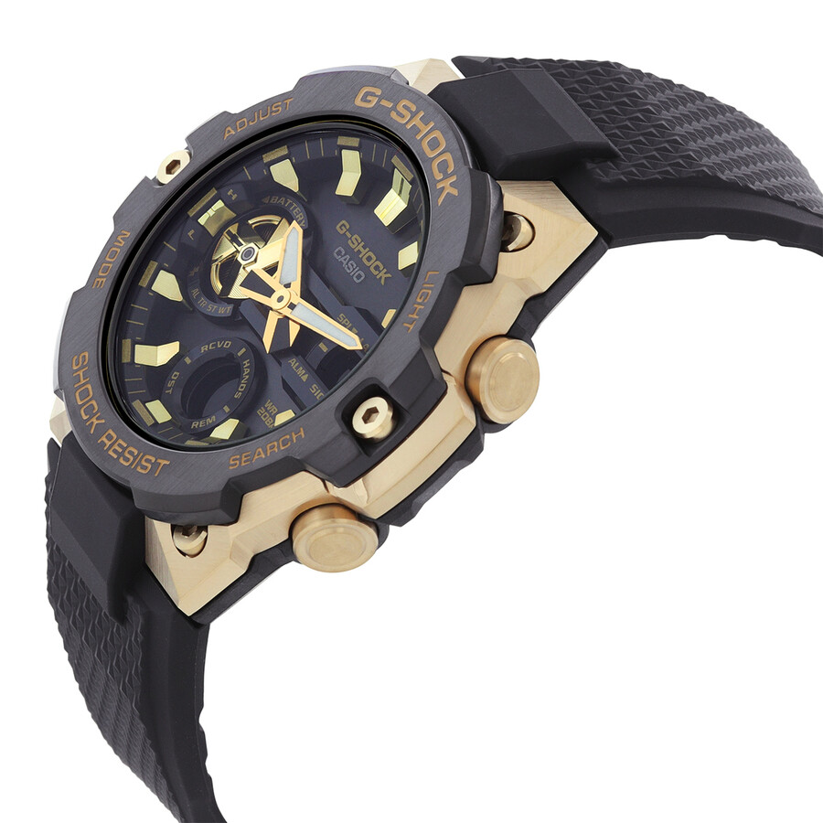 Casio G-Shock Alarm World Time Quartz Analog-Digital Black Dial Men's ...