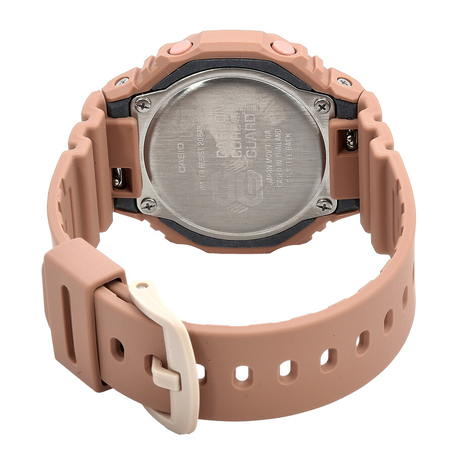Casio G-SHOCK Alarm World Time Quartz Analog-Digital Champagne Dial ...