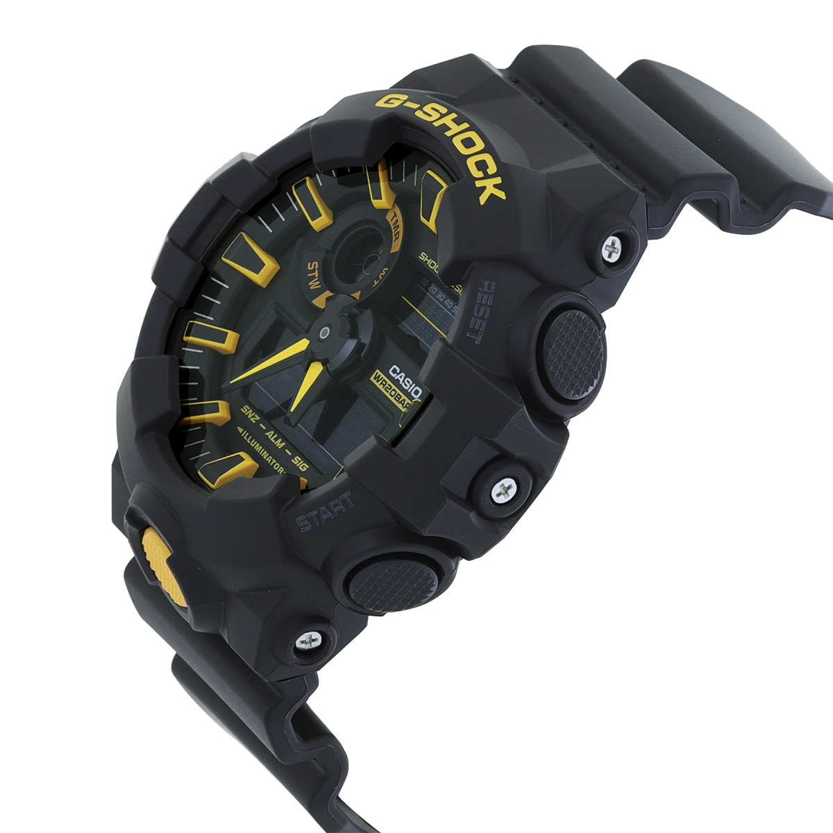 Casio G-Shock World Time Quartz Analog-Digital Black Dial Men's Watch ...