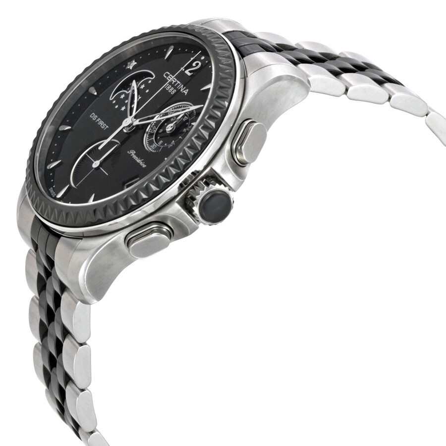 Certina DS First Chronograph Black Dial Ladies Watch C030.250.11.056.00 ...
