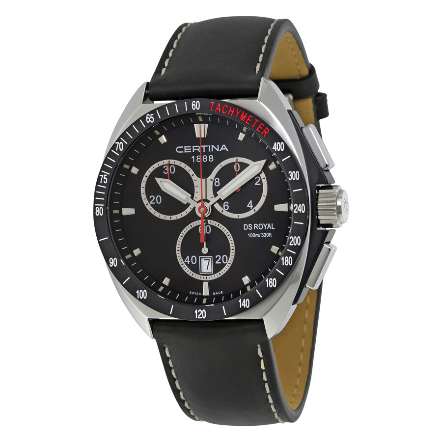 Certina DS Royal Chronograph Black Dial Men's Watch C010.417.16.051.01 ...
