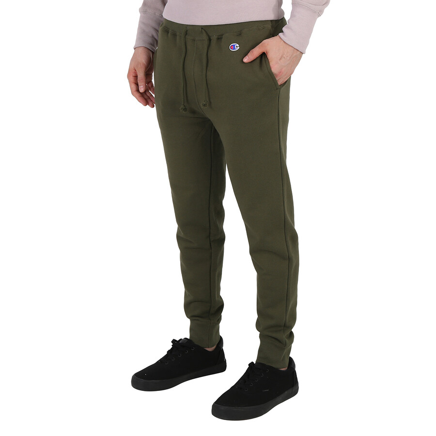 Champion Army Green C Logo Patch Heritage Joggers, Size Medium C3-W201 ...