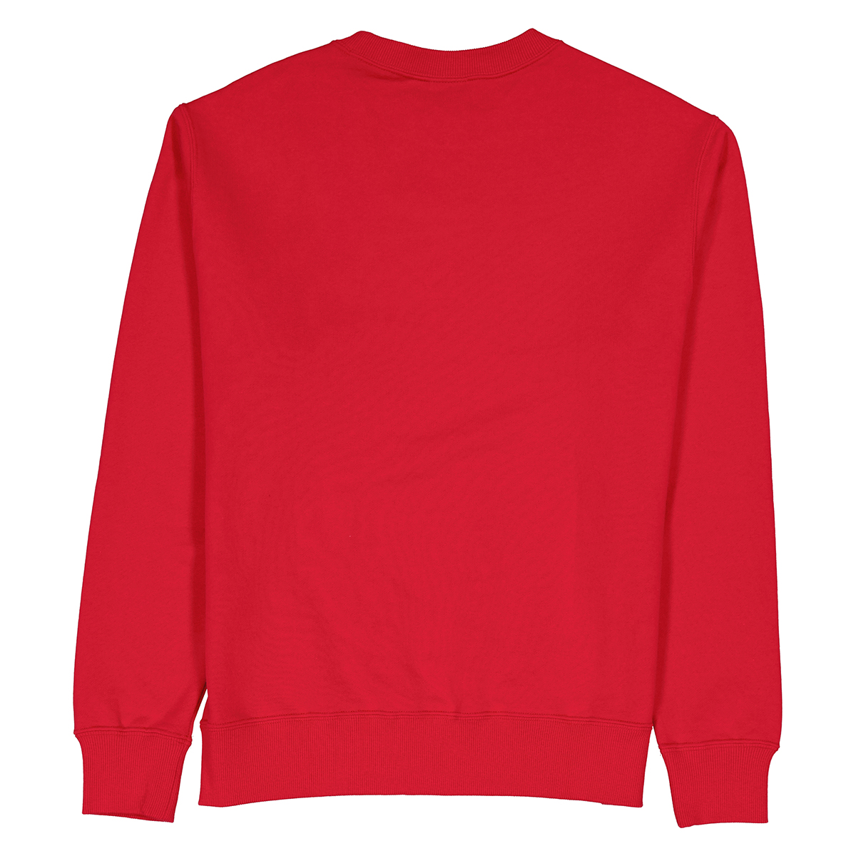 Champion Bright Red French Terry Varsity Crewneck Sweatshirt, Size ...
