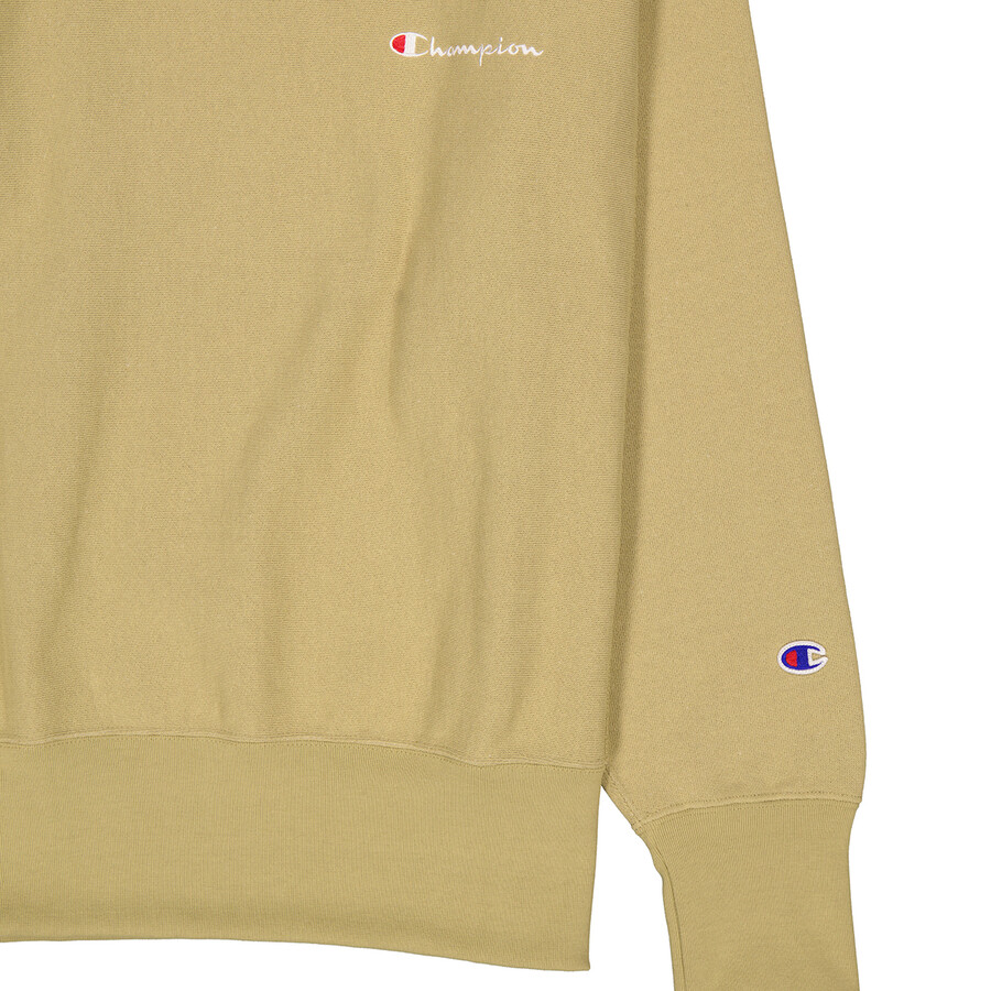 Champion Sand Reverse Weave Script Logo Crew Sweatshirt, Size Small C3 ...