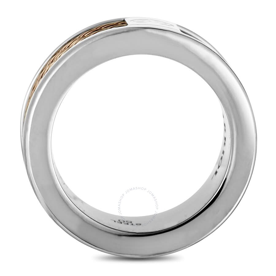Charriol Forever Stainless Steel and Bronze PVD Cable Band Ring, EU ...