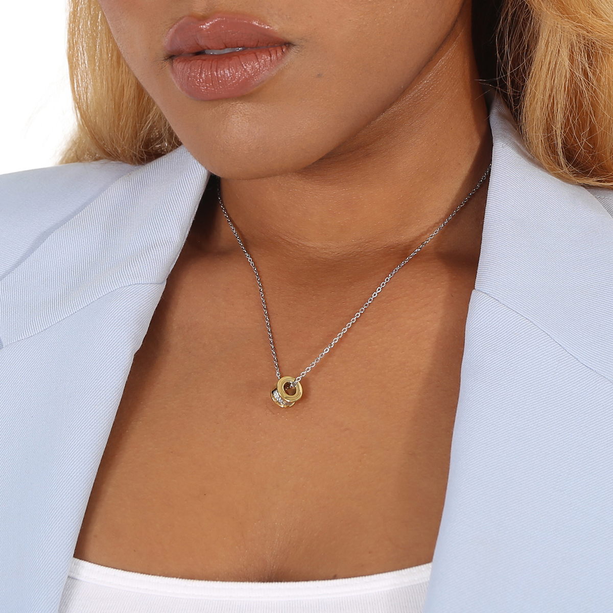 Charriol Forever Yellow PVD Steel Pendant Necklace 08-104-1139-8 ...