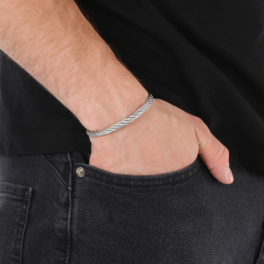 Charriol Ibiza Stainless Steel Cable Bangle, Size M 04-101-1214-5 ...