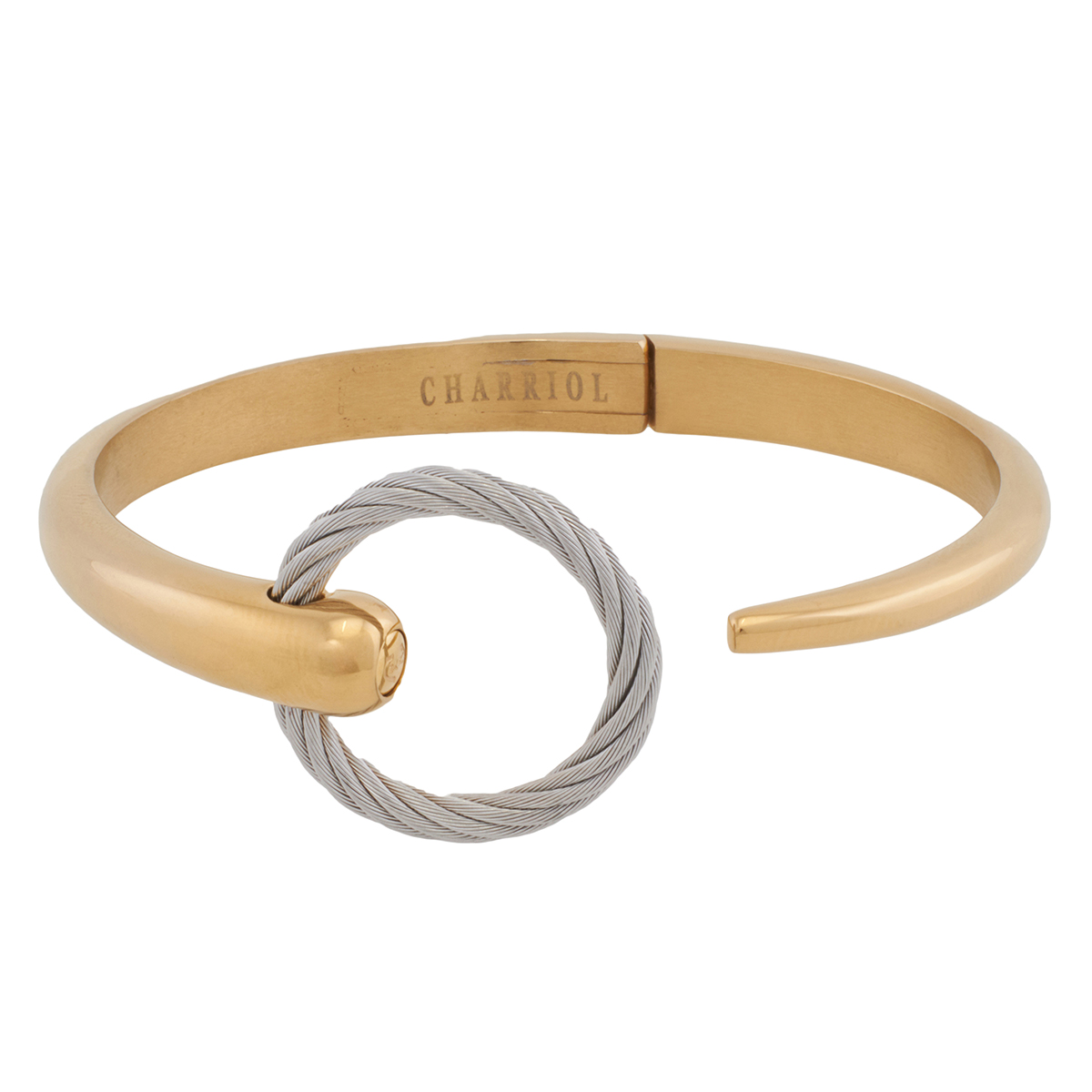 Charriol Infinity Zen Gold Pvd And Steel Bangle, Size M 04-104-1232-0CM ...