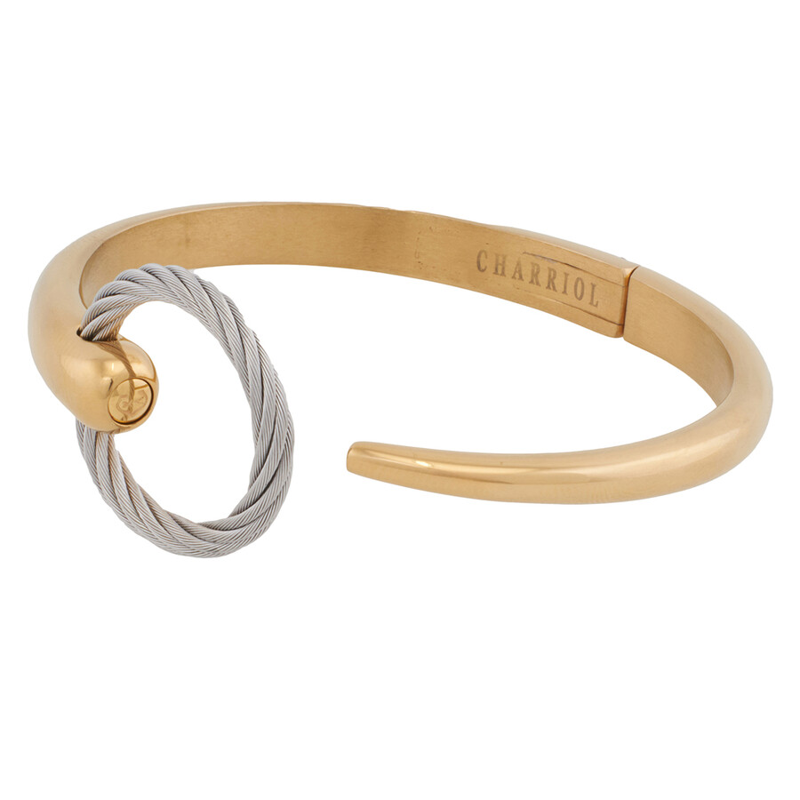 Charriol Infinity Zen Gold Pvd And Steel Bangle, Size M 04-104-1232-0CM ...