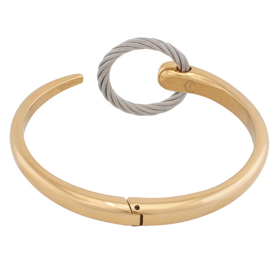 Charriol Infinity Zen Gold Pvd And Steel Bangle, Size M 04-104-1232-0CM ...