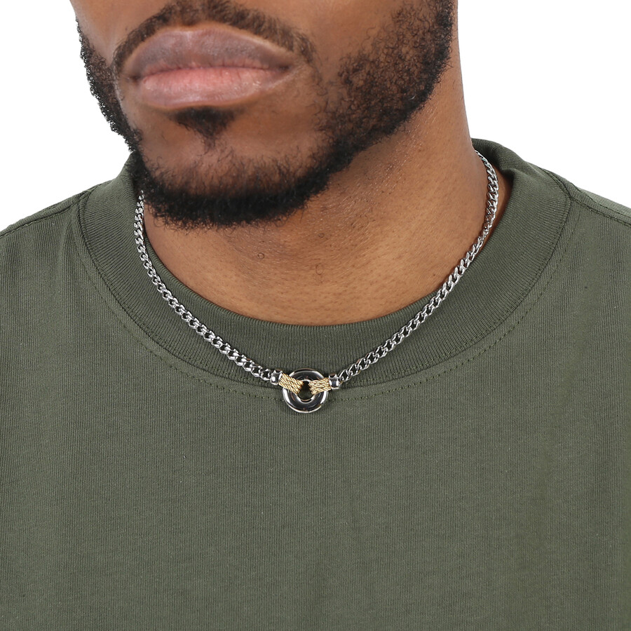 Charriol Infinity Zen Stainless Steel Pendant Necklace 08-401-1232-5 ...