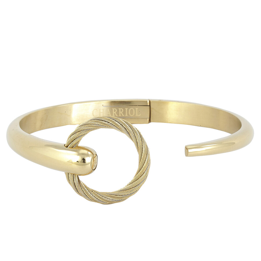 Charriol Infinity Zen Yellow Gold Pvd And Steel Bangle, Size M 04-404 ...