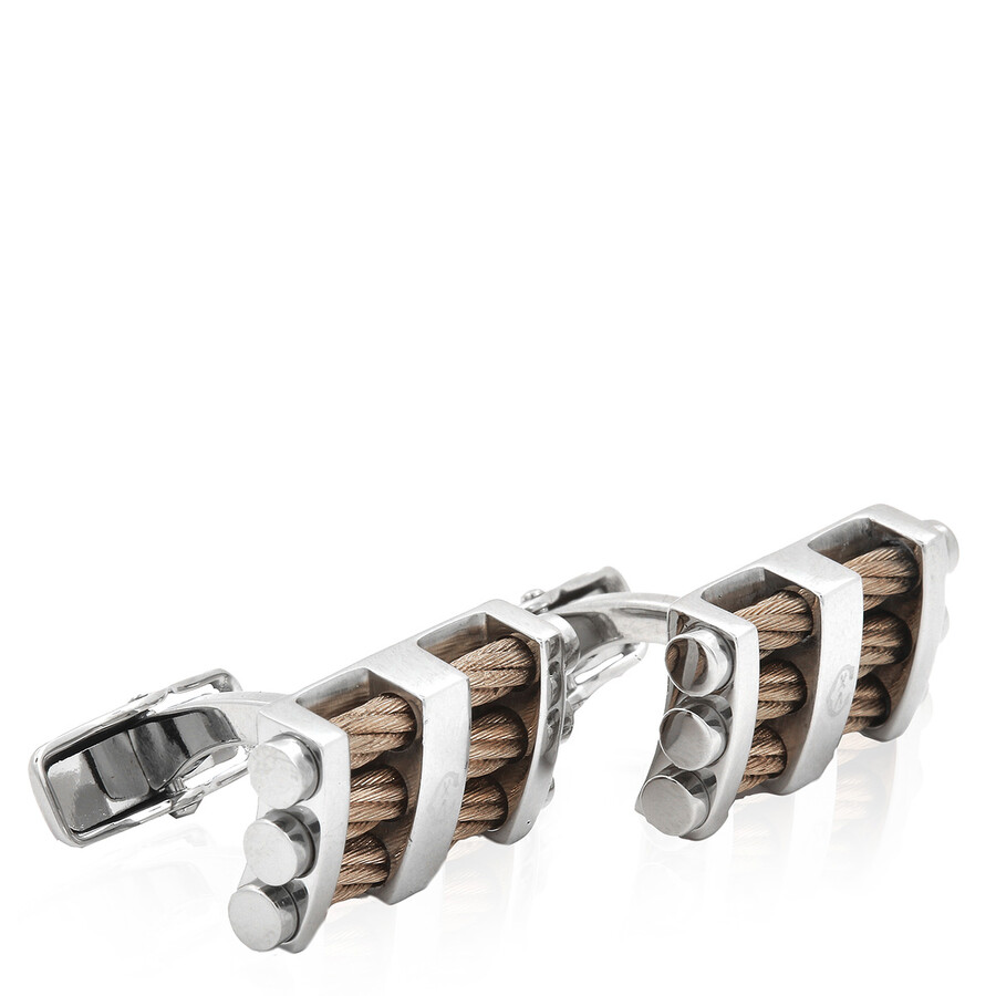 Charriol Men's Cable Bar Stainless Steel Cufflinks 01-02-1175-1 ...
