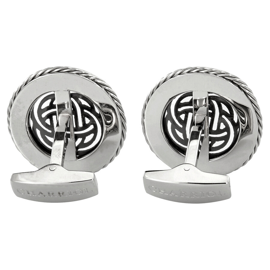 Charriol Men's Celtic Round Cufflinks 01-103-CE09 7630029624227 ...