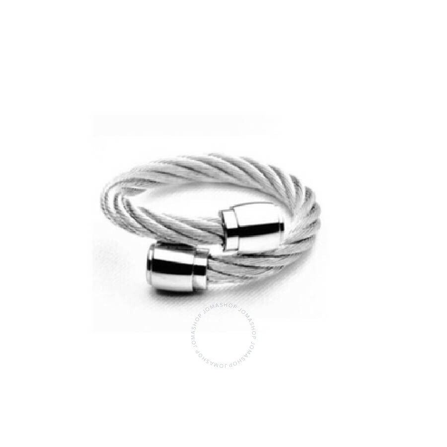 Charriol Sceau Stainless Steel Cable Ring, Size M 02-01-00144 - Jewelry ...