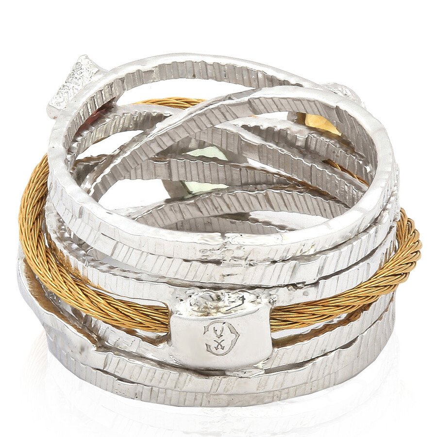 Charriol Tango Sapphire Garnet Citrine Stainless Steel Yellow PVD Cable ...