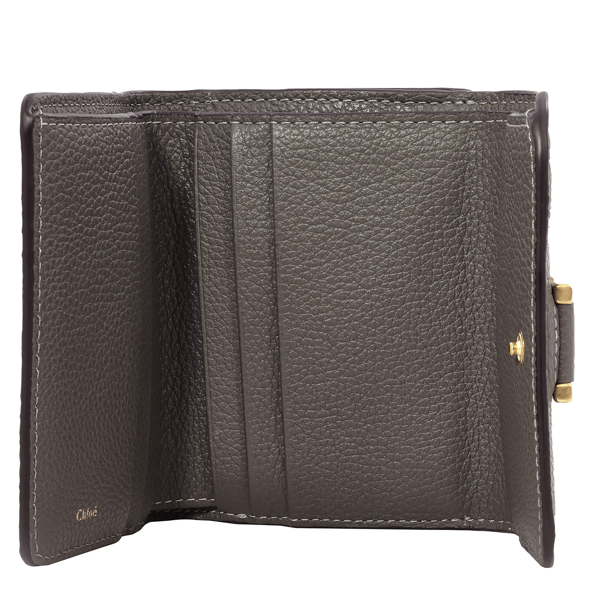 Chloe Elephant Grey Leather Small Trifold Wallet CHC23AP099I31 ...