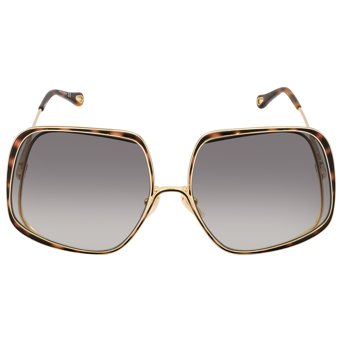 Chloe Grey Gradient Oversized Ladies Sunglasses CH0035SA 001 62 ...