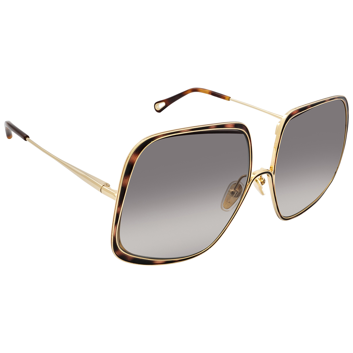 Chloe Grey Gradient Oversized Ladies Sunglasses CH0035SA 001 62 ...