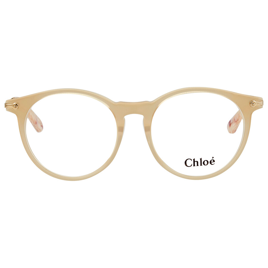 Chloe Ladies Beige Round Eyeglass Frames CE2735 279 52 886895386449 ...
