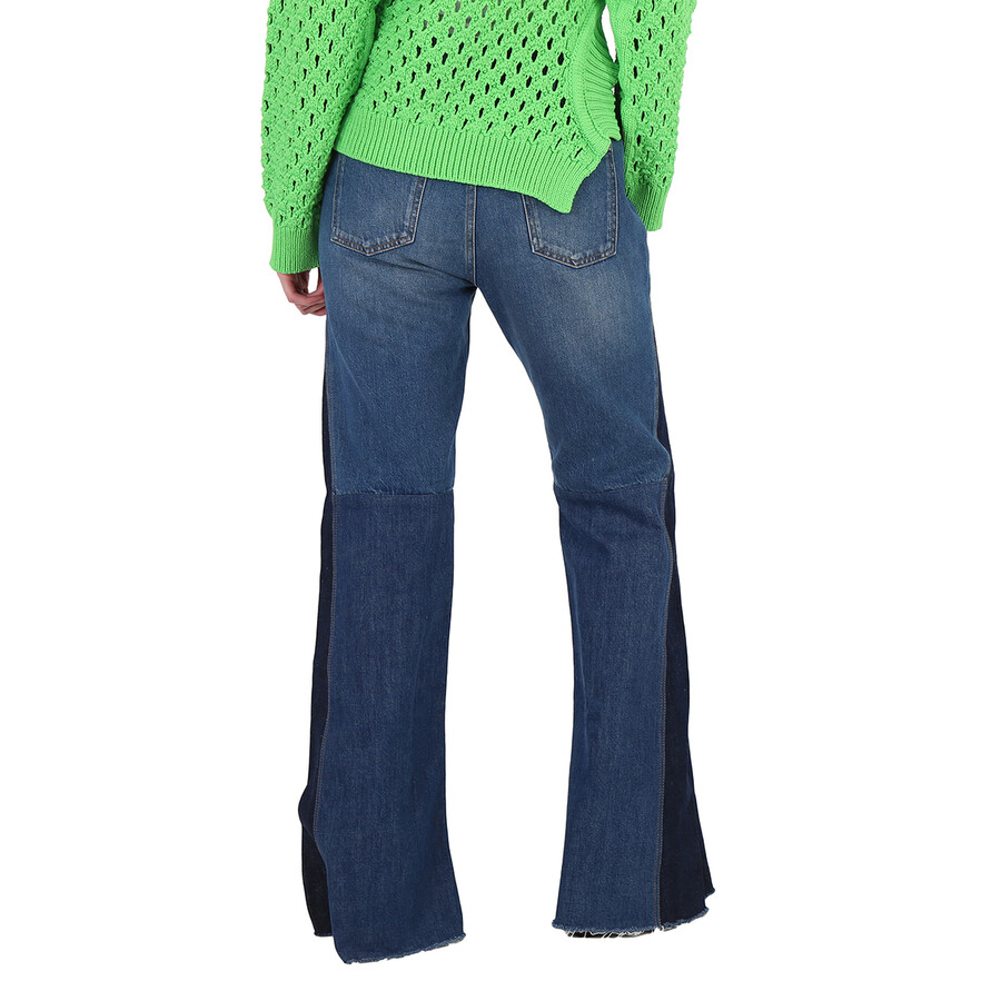 Chloe Ladies Patchwork Flared High-Waisted Jeans, Brand Size 42 (US ...