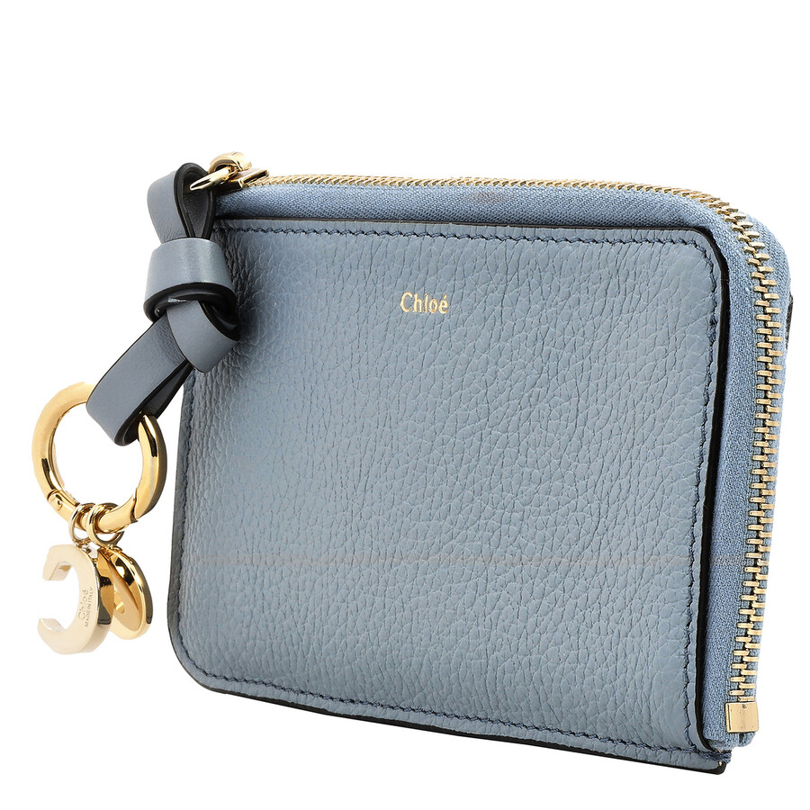 Chloe Storm Blue Ladies Alphabet Leather Card Case CHC21WP944F57 ...