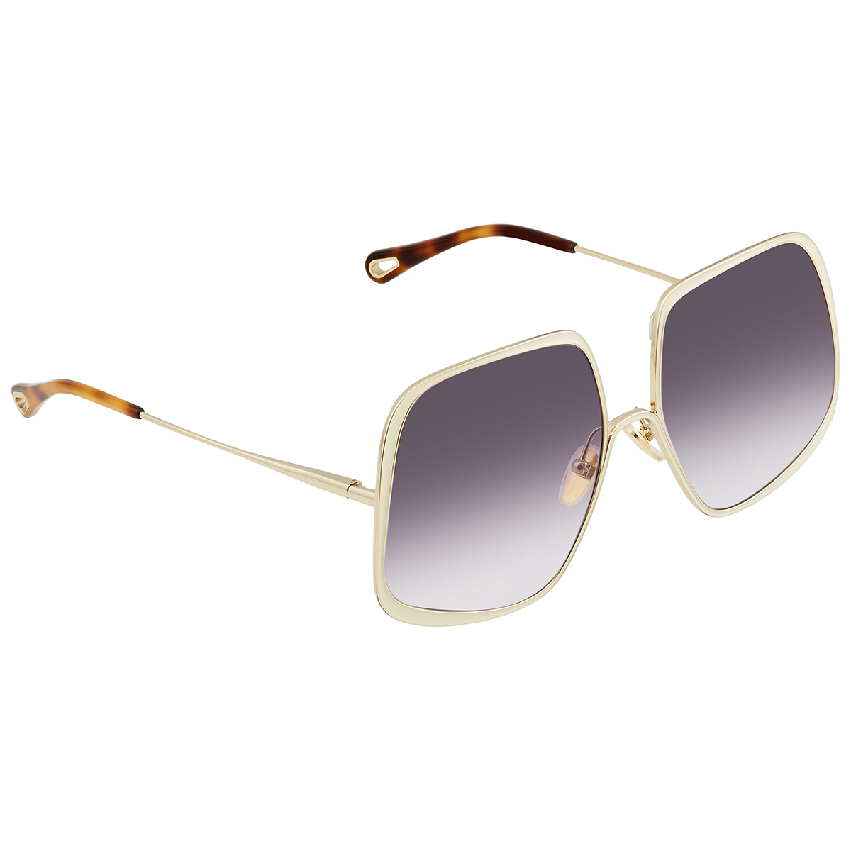 Chloe Violet Gradient Oversized Ladies Sunglasses CH0035S 006 62 ...
