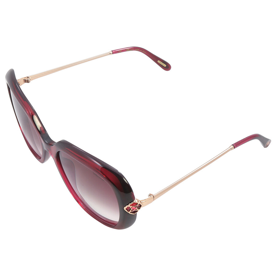 Chopard Brown Gradient Butterfly Ladies Sunglasses SCH314S 06F6 57 190605359860 - Sunglasses ...