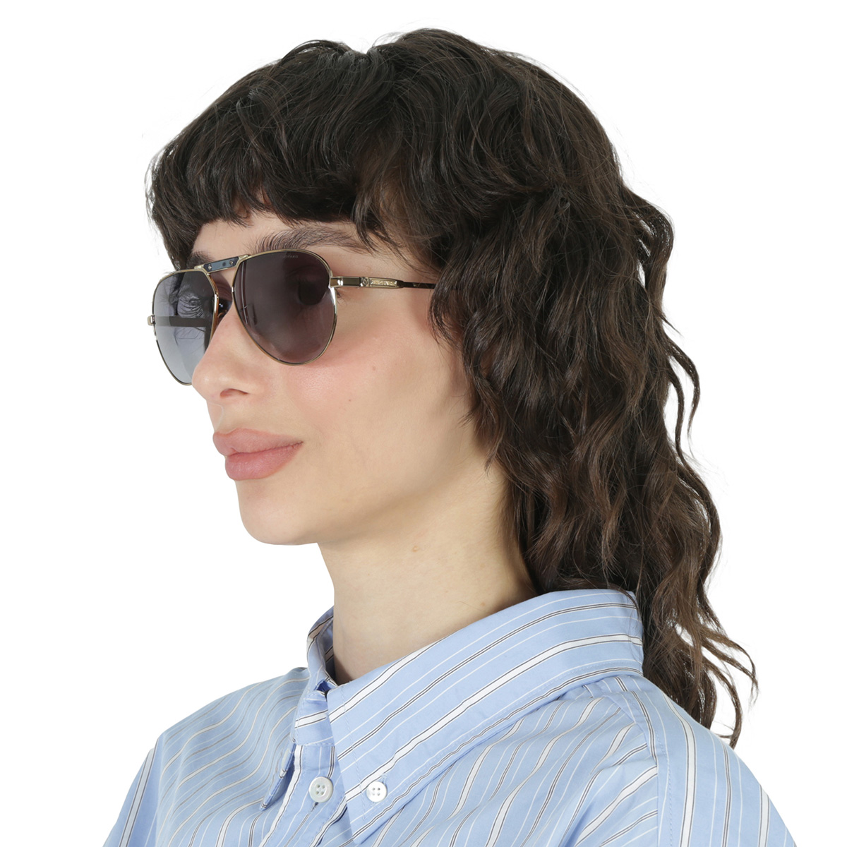 Chopard Grey Gradient Pilot Unisex Sunglasses SCHF80 08FF 60 ...