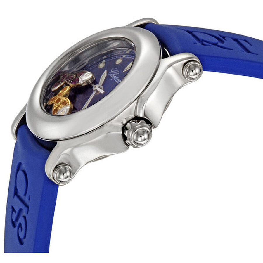 Chopard Happy Beach Jeweled Fish Steel Blue Mini Ladies Watch 27/8923-402 845960002226 - Watches ...