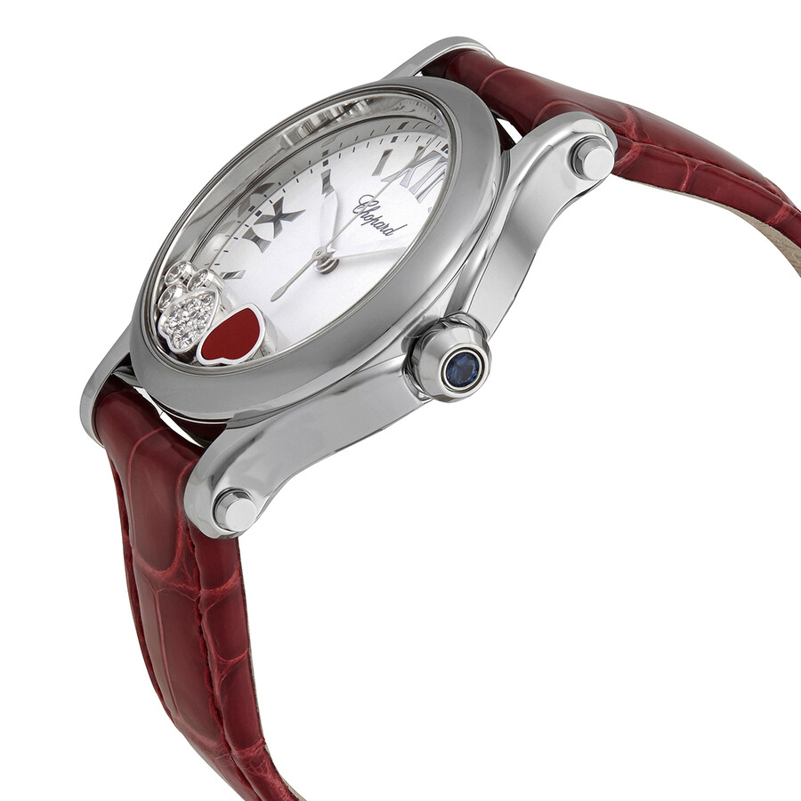 Chopard Happy Hearts Quartz White Dial Ladies Watch 278582-3005 ...