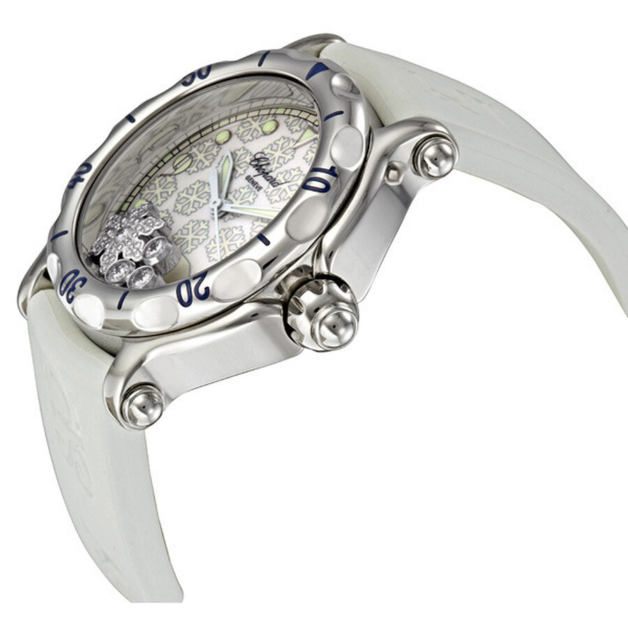 Chopard Happy Snowflake Ladies Watch 28/8948 7897557136176 - Watches ...