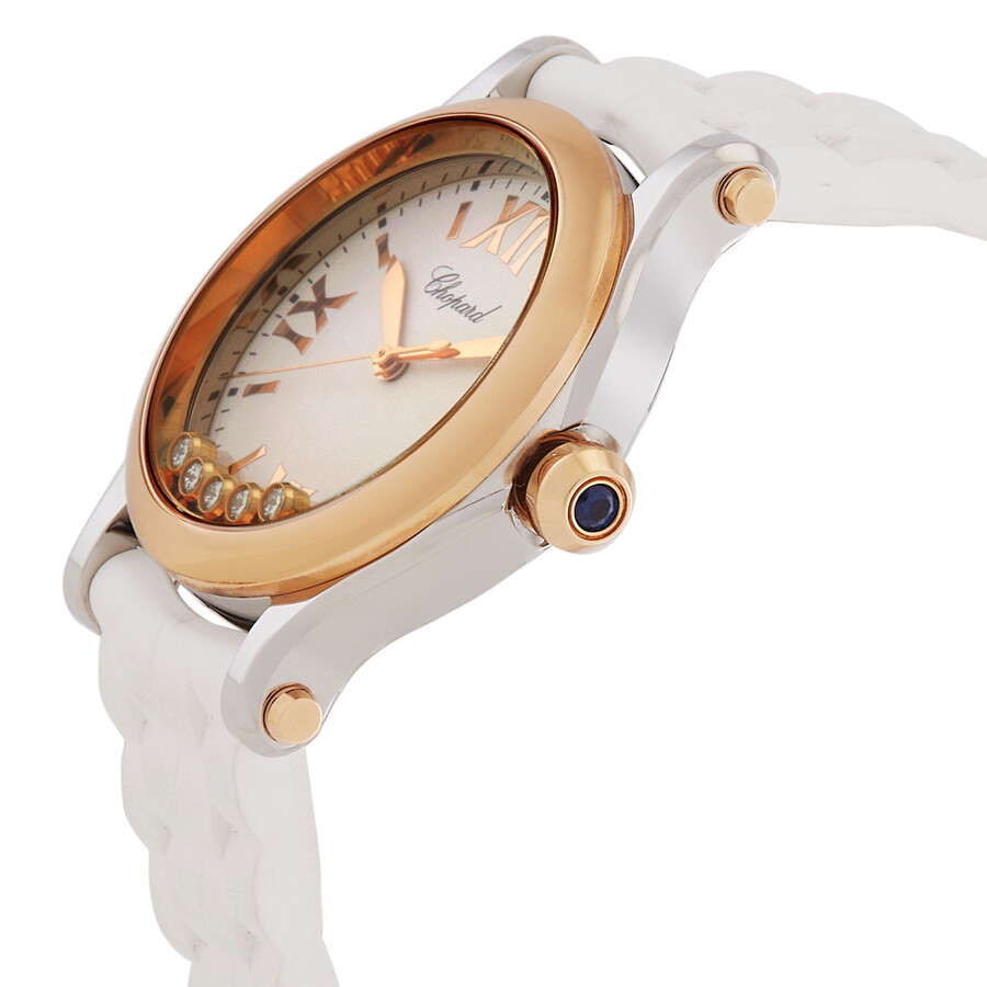 Chopard Happy Sport 18kt Rose Gold & Steel Case Ladies Watch 278582-6001 - Watches, Happy Sport ...