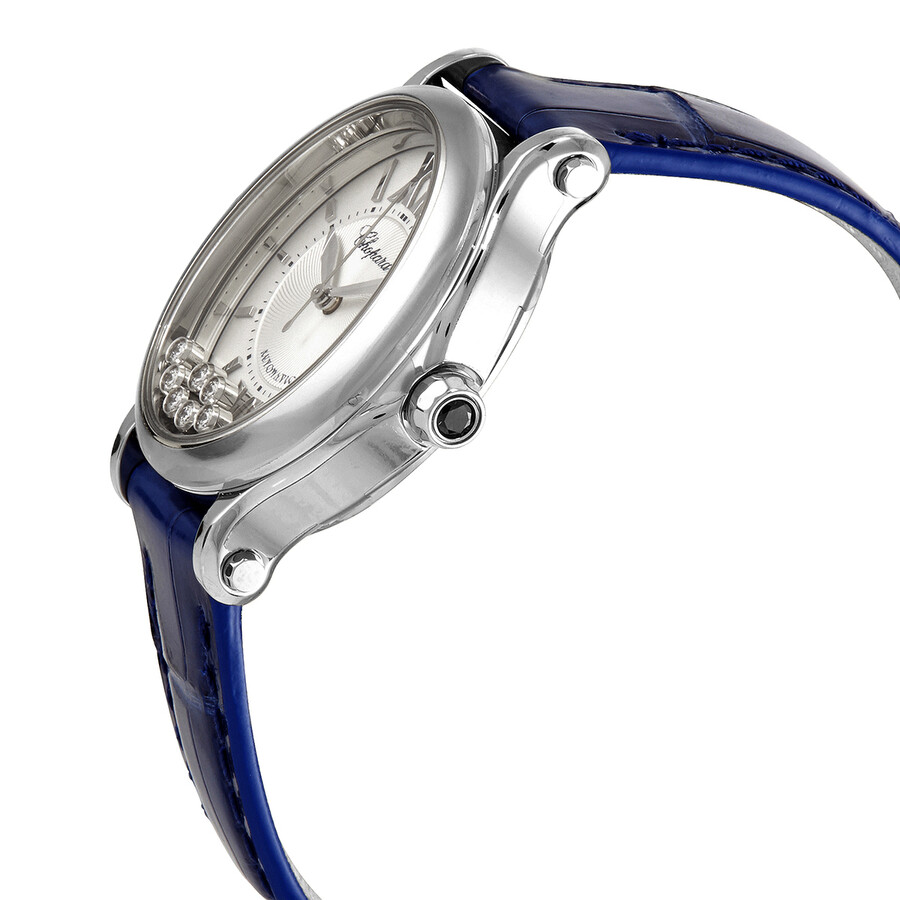 Chopard Happy Sport Oval Automatic Silver Dial Ladies Watch 278602-3001 - Watches, Happy Sport ...