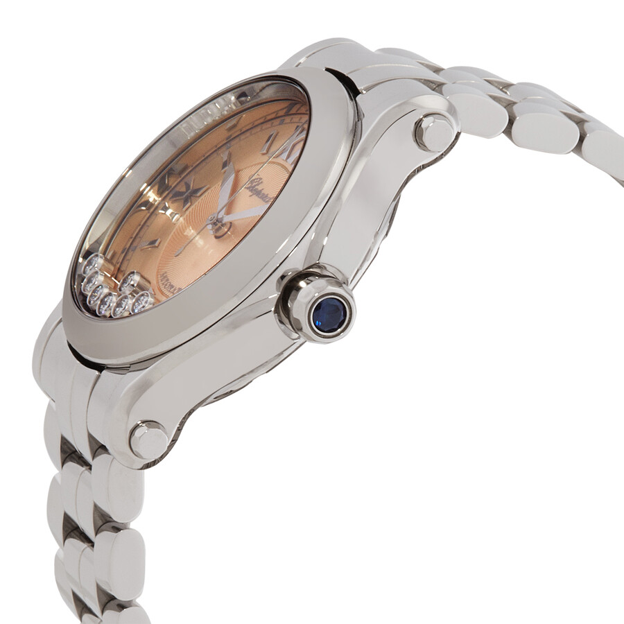 Chopard Happy Sport Pink Dial Ladies Watch 278559-3025 - Watches, Happy ...