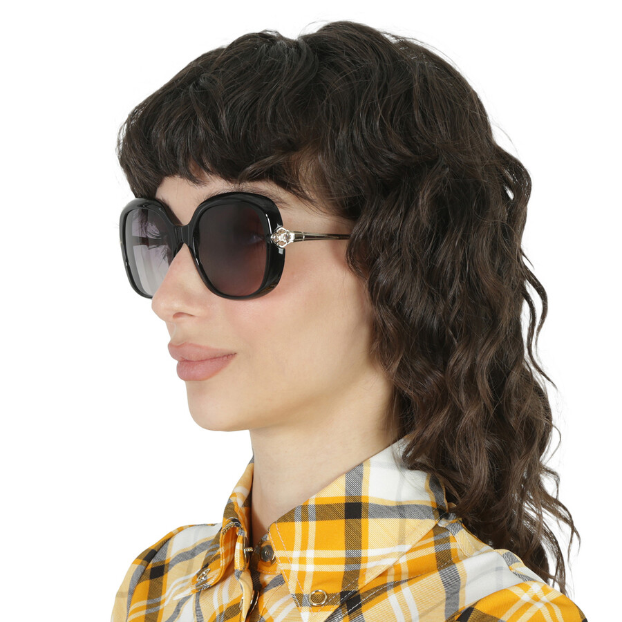 Chopard Smoke Gradient Square Ladies Sunglasses SCH314S 0700 57 190605359877 - Sunglasses - Jomashop