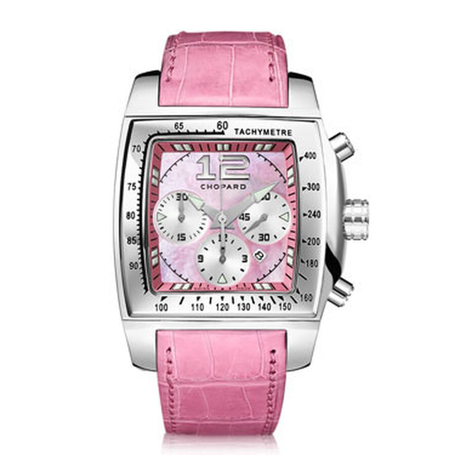 Chopard Two O Ten Automatic Chronograph Stainless Steel Pink Leather ...