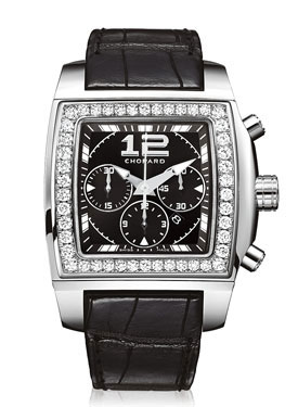 Chopard Two O Ten Diamond Automatic Chronograph Black Dial Ladies Watch ...