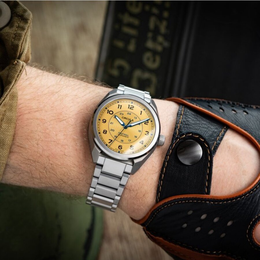 Circula Protrail Yellow Dial Men's Watch PE-SS-DD+SK-A - Jomashop