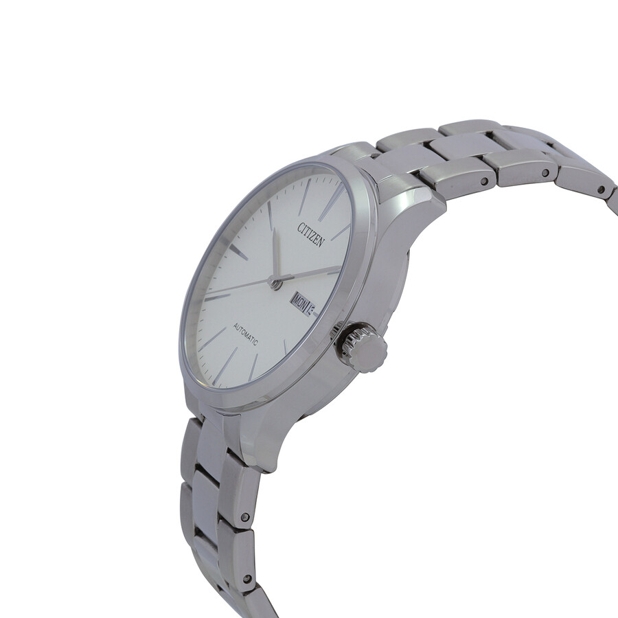 Citizen Automatic White Dial Men's Silver-toned Watch NH8350-83A 4974374261021 - Watches - Jomashop