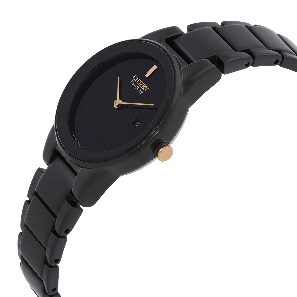 Citizen Axiom Black Dial Stainless Steel Ladies Watch GA1055-57F ...
